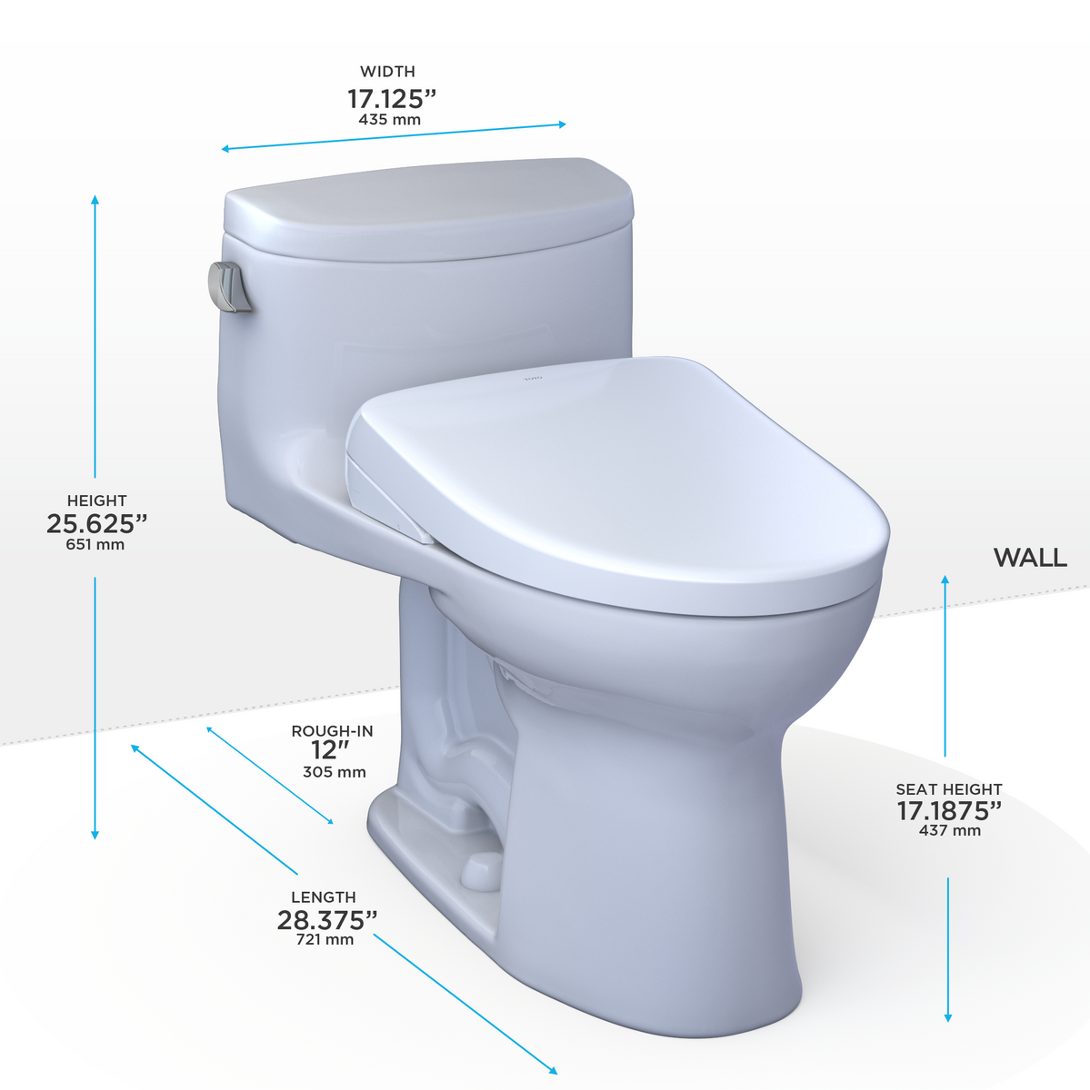 TOTO Supreme® II WASHLET®+ S7A One-Piece Toilet - 1.28 GPF - MW6344736 ... TOTO Supreme® II WASHLET®+ S7A One-Piece Toilet - 1.28 GPF - MW6344736 ...
