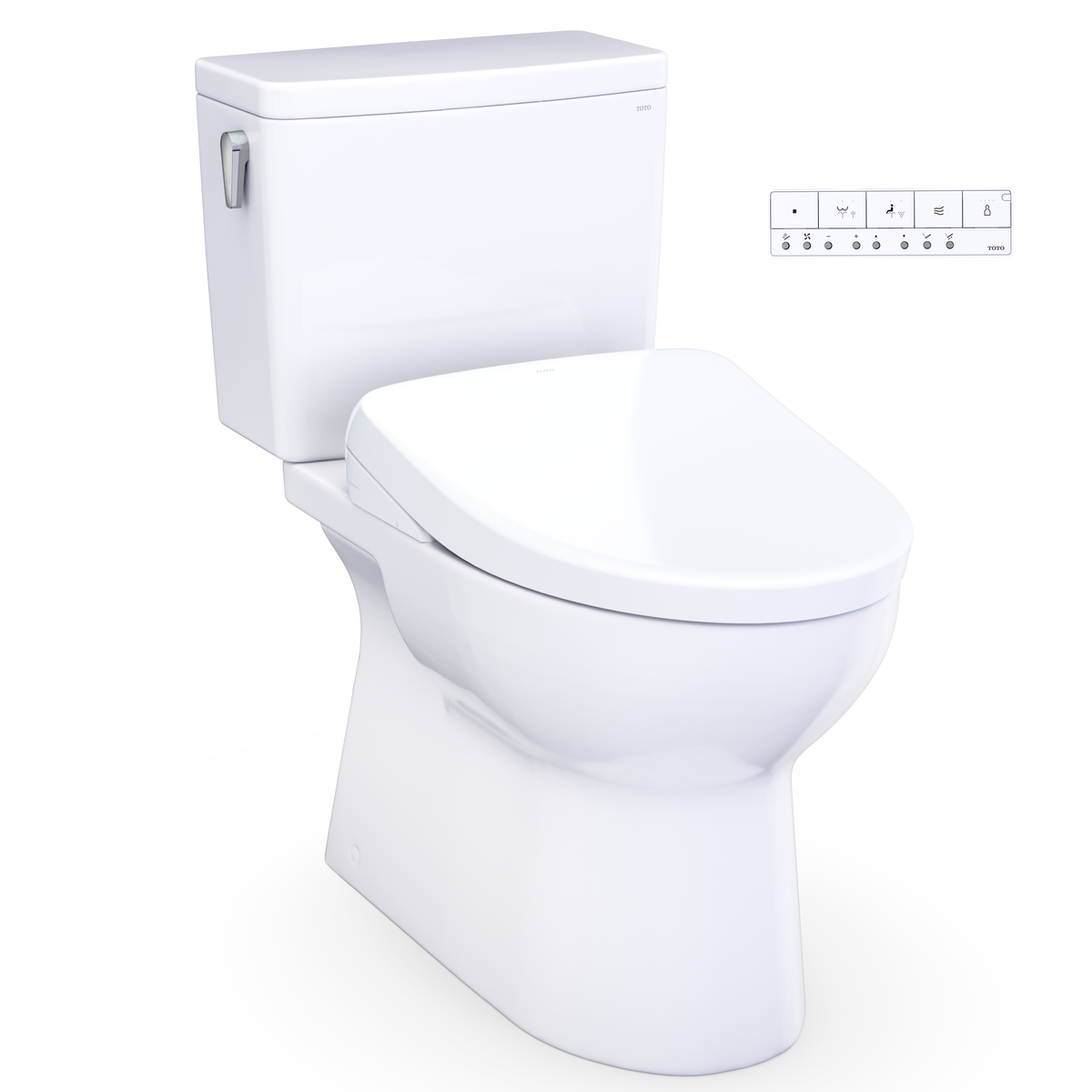 TOTO Glaston™ WASHLET®+ S7 Two-Piece Elongated 1.28 GPF - Universal He ...