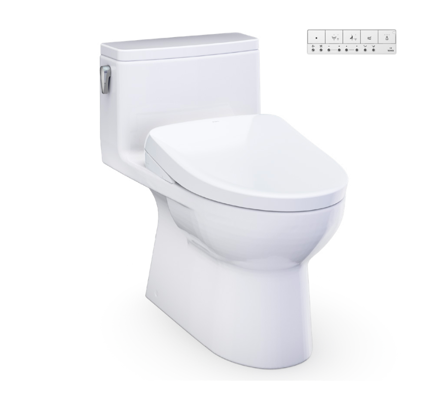 TOTO Redington™ WASHLET+ S7 One-Piece Toilet - 1.0 GPF with Auto-Flush ...