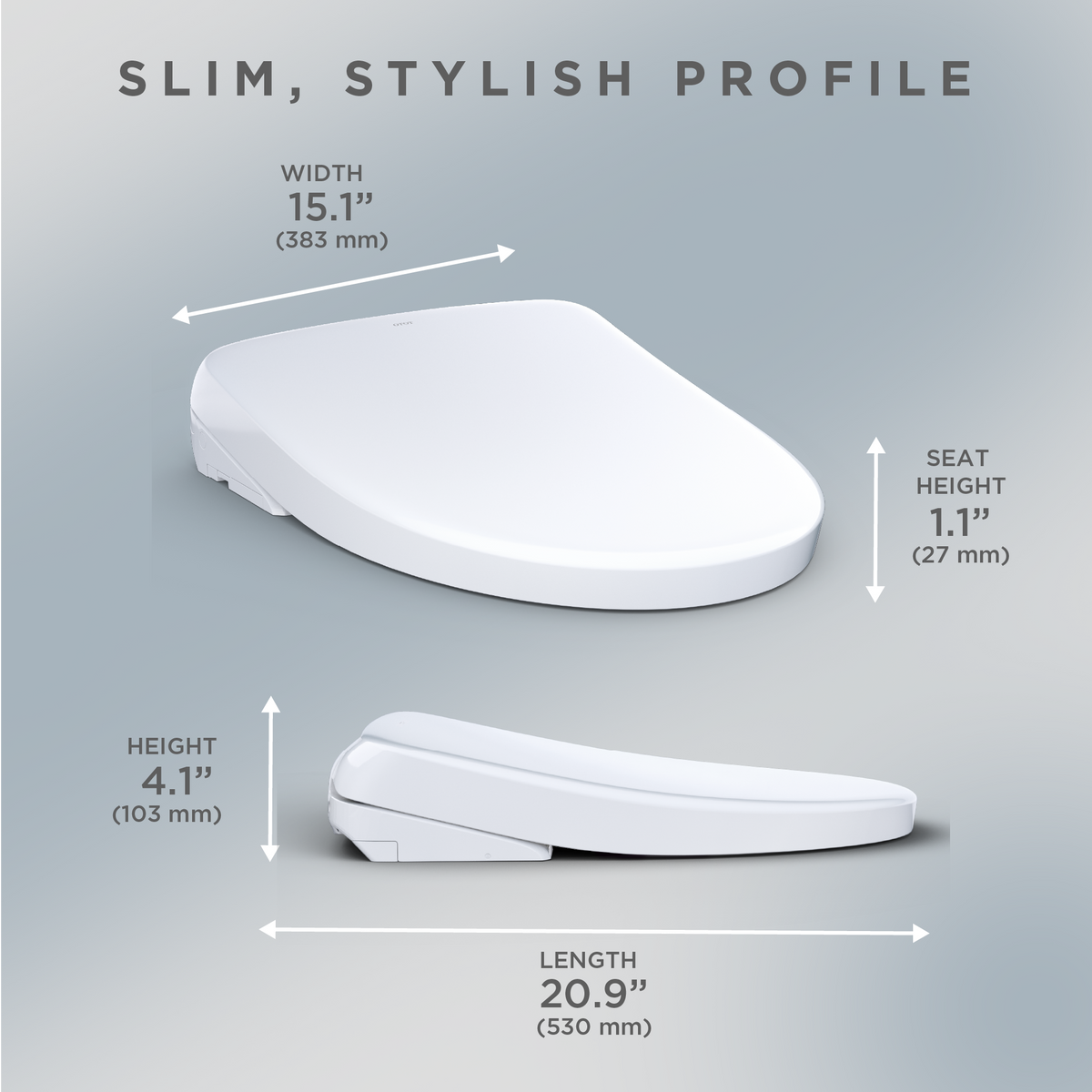 TOTO® S7 WASHLET® with Contemporary Lid, Elongated, Sedona Beige - SW4 ...