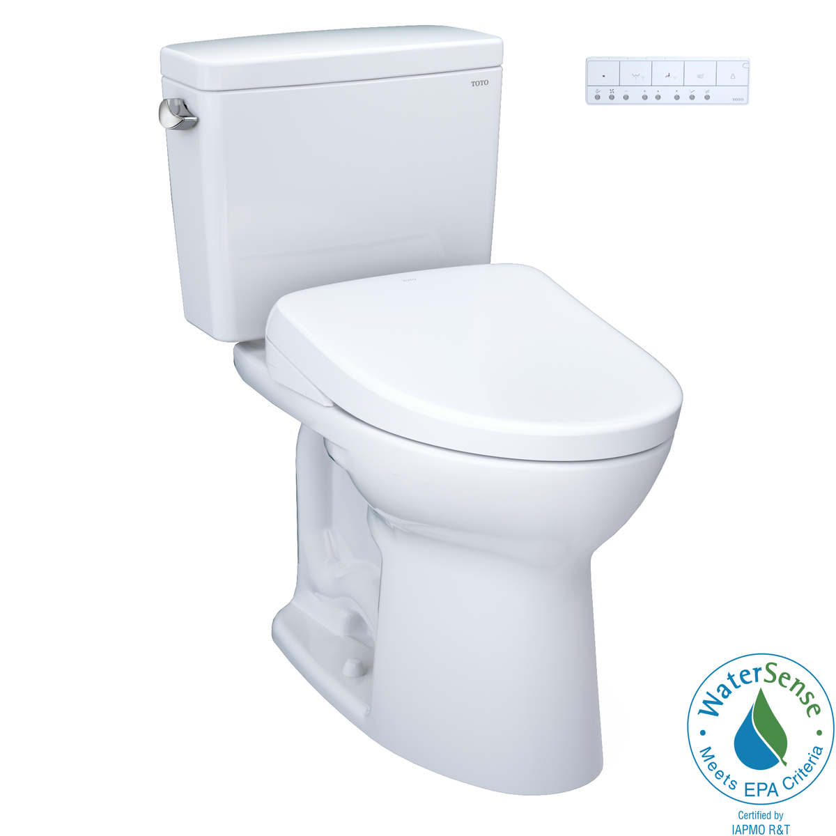 TOTO DRAKE® WASHLET®+ S5 Two-Piece Toilet - 1.28 GPF - Regular Height ...