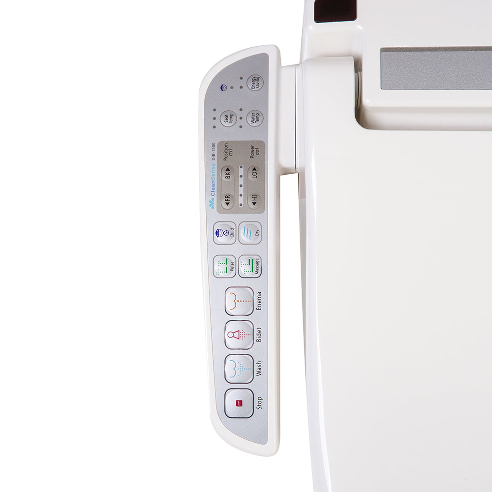 Clean Sense DIB 1500 - Round Bidet Toilet Seat with Side Panel – Clear ...